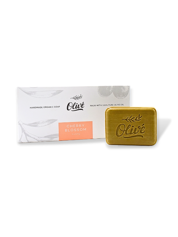 Olivé Bar Soap 125g x 3 - Cherry Blossom – Olivé – From Our Family to Yours