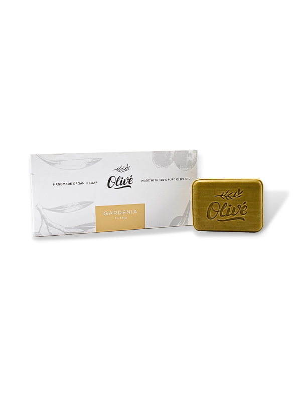 Olivé Bar Soap 125g x 3 - Gardenia – Olivé – From Our Family to Yours